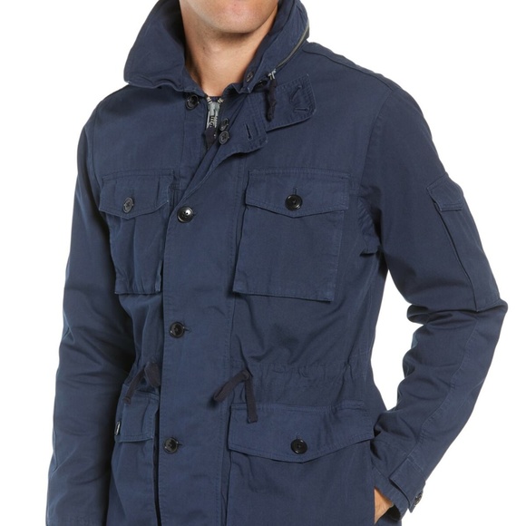 J. Crew | Jackets & Coats | J Crew Field Navy Military Mechanic Jacket ...